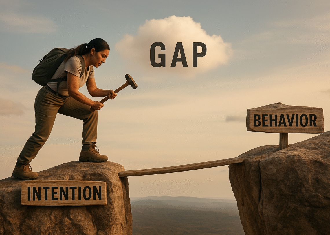 the intention–behavior gap - the space between wanting and doing